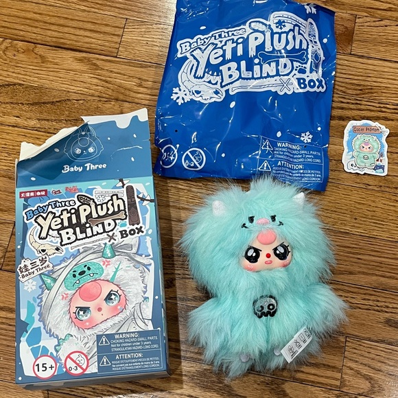 Baby Three | Toys | Baby Three Glacier Phantom Yeti Plush Blind Box ...